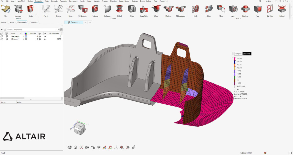 2D (Shell) Elemanlara Map Thickness Aracı ile Kalınlık Tanımlama ...